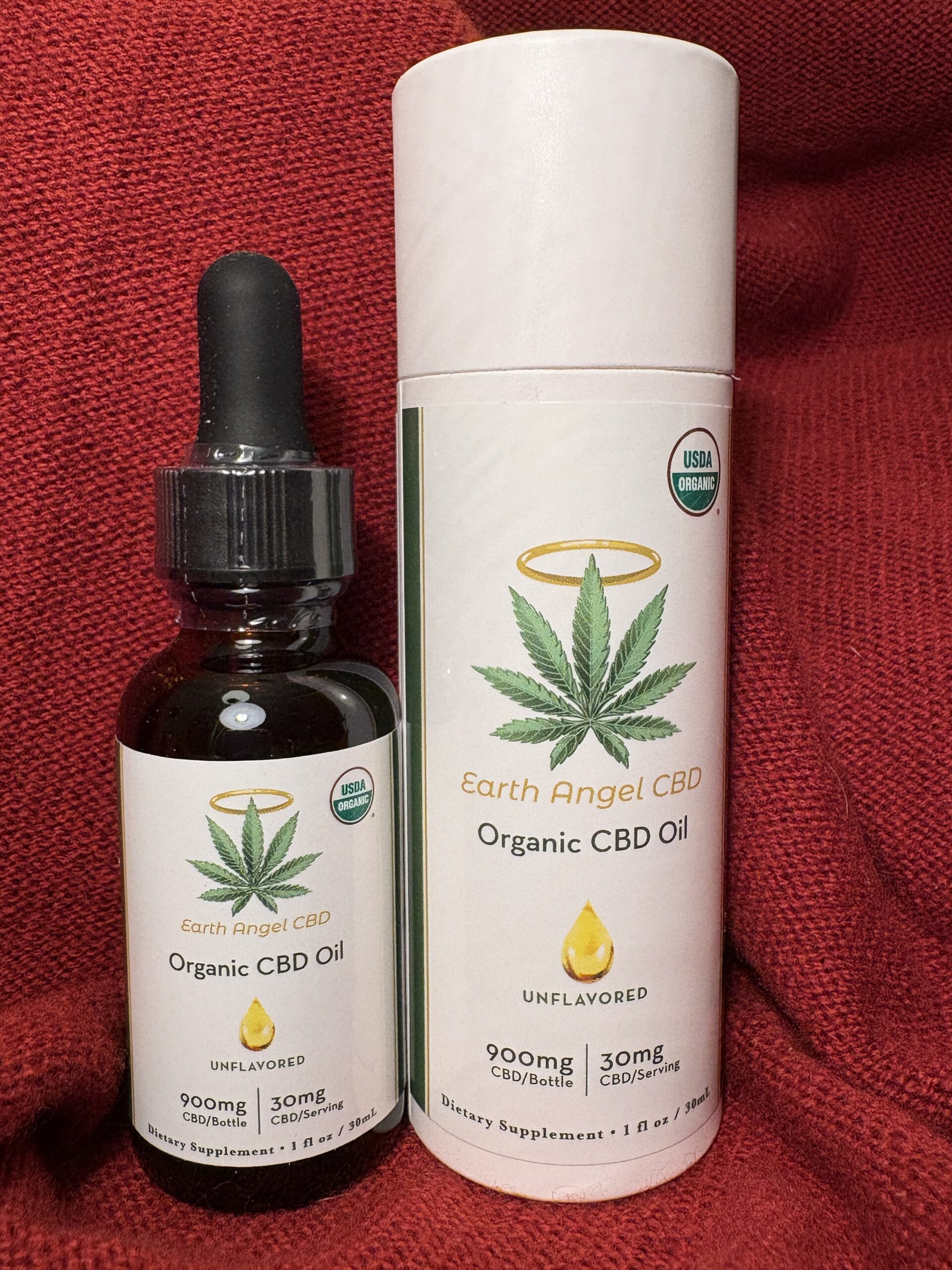 Earth Angel CBD Unflavored 900mg Organic Broad Spectrum CBD Tincture (1 ...